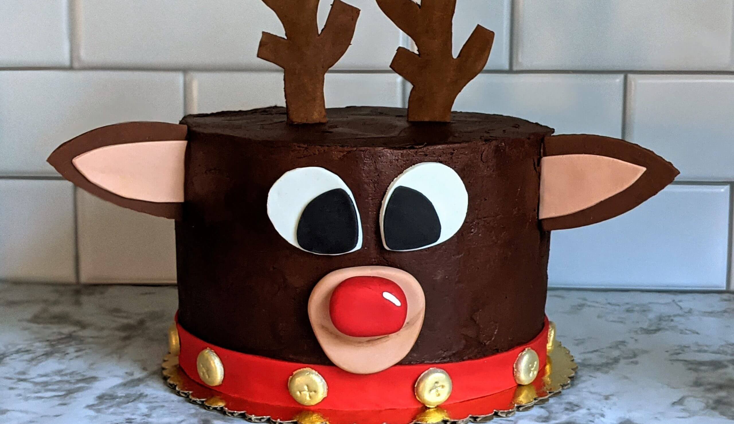 Rudolph Christmas Cake