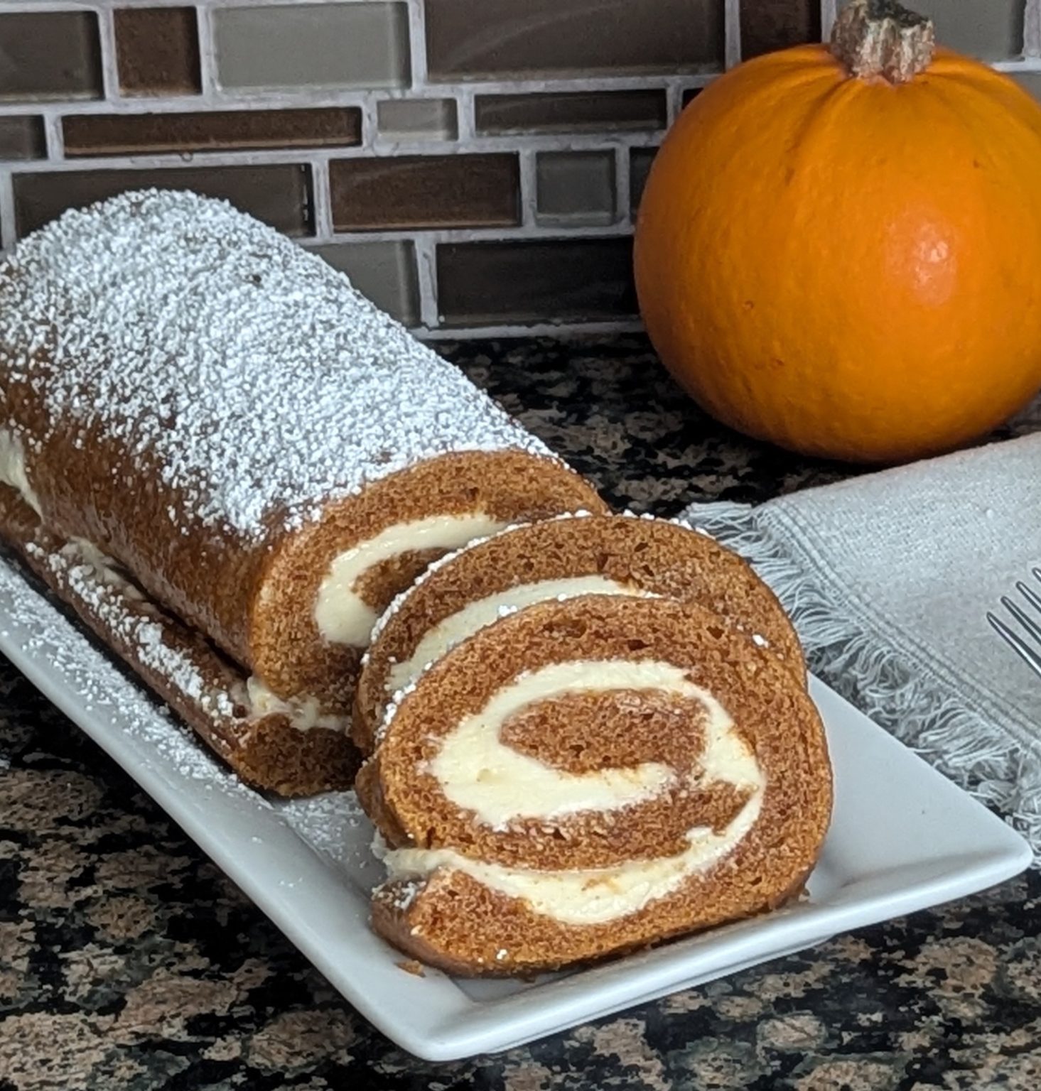 Pumpkin Roll with Vegan ‘Cream Cheese’ Frosting - Allergic Living
